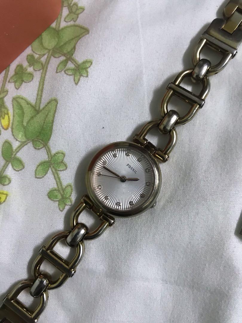 Fossil Original Woman Watch Jam Besi Women Steel, Women's Fashion ...