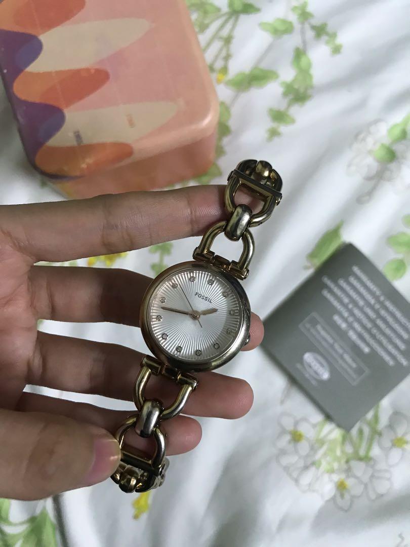 Fossil Original Woman Watch Jam Besi Women Steel, Women's Fashion ...