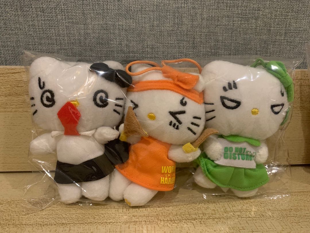 Hello Kitty Mcdo Mascot with Strap Set of 3, Hobbies & Toys, Toys ...