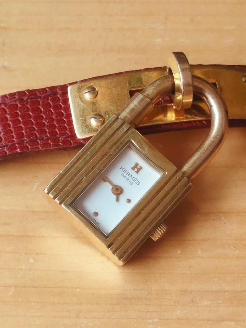 HERMES padlock, Women's Fashion, Watches & Accessories, Watches on ...