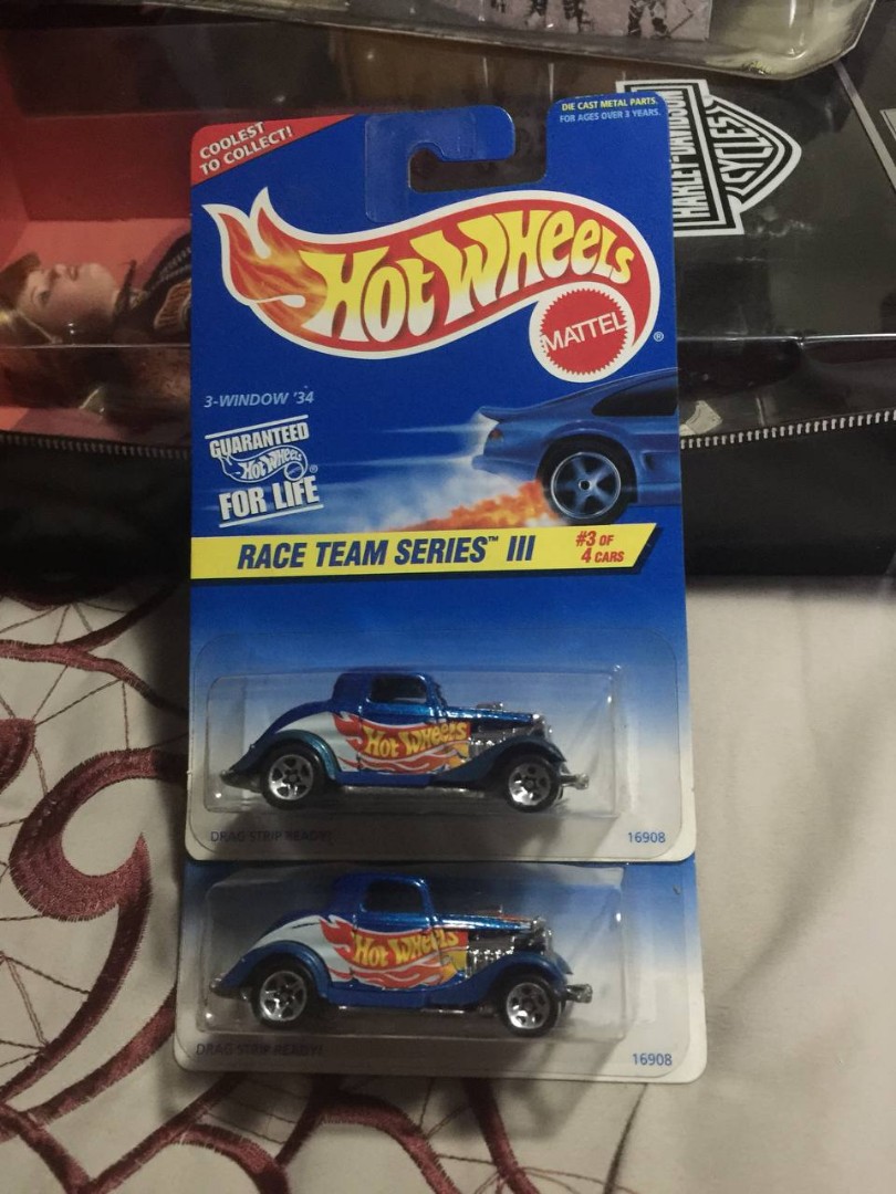 Hot Wheels Race Team Series III #3 of 4 Cars 3-Window '34 #535, Hobbies ...