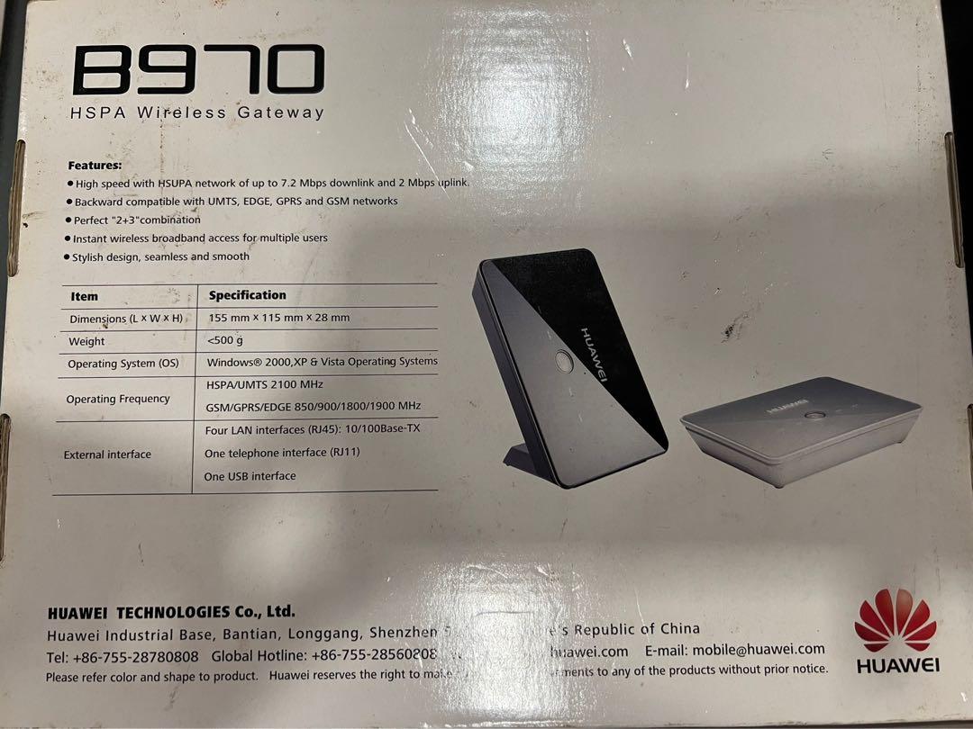 Huawei B970 Sim Internet wireless router, Computers & Tech, Parts ...