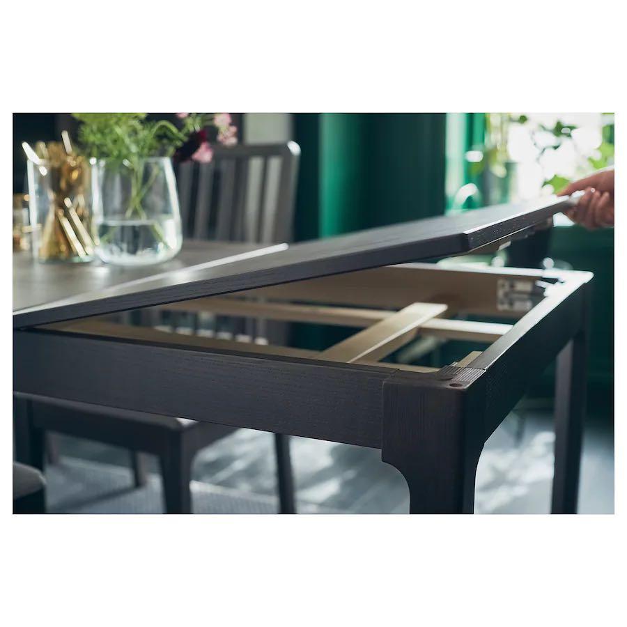 IKEA Dining Table set (EKEDALEN Extendable Table + ODGER Chair), Furniture & Home Living ...