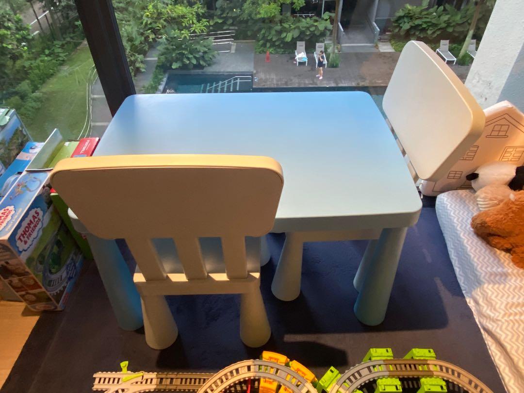 IKEA Mammut Table and Chairs, Babies & Kids, Baby Nursery & Kids ...