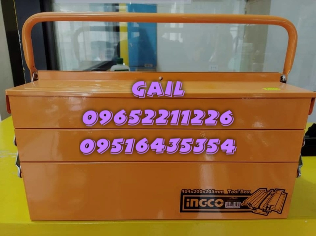 INGCO 3-Layers Steel Tool Box, Commercial & Industrial, Construction ...