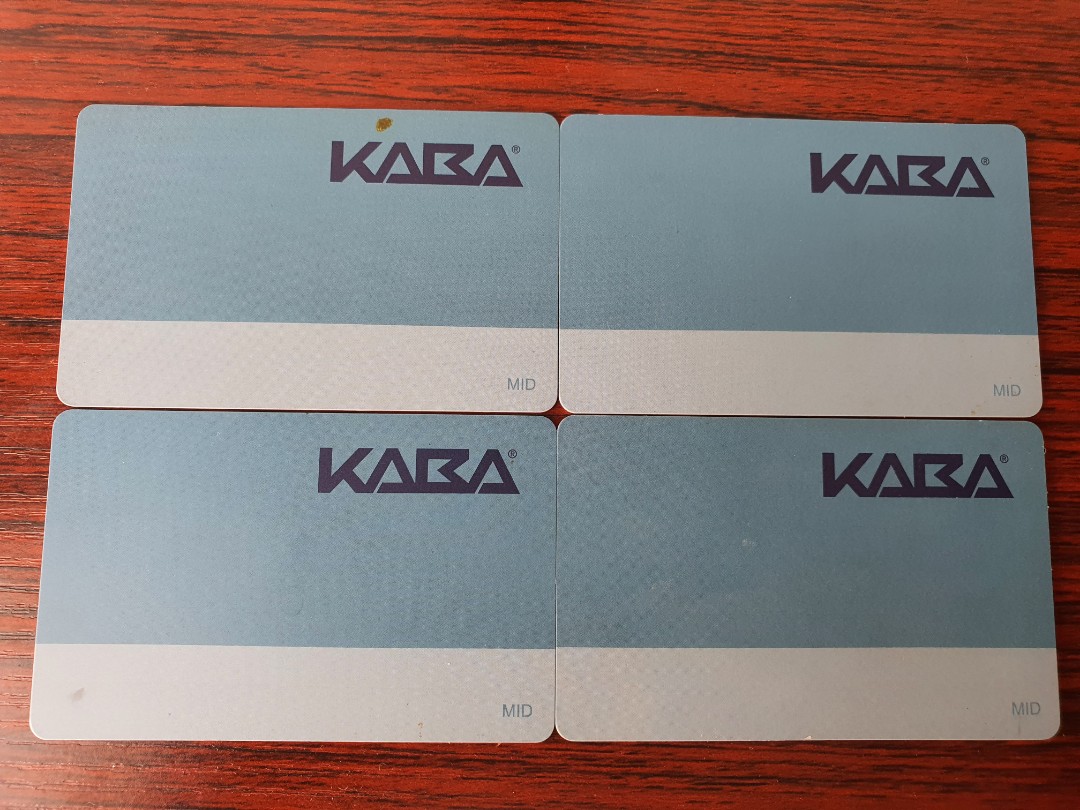 Kaba Door Access Cards (4), Furniture & Home Living, Security & Locks ...