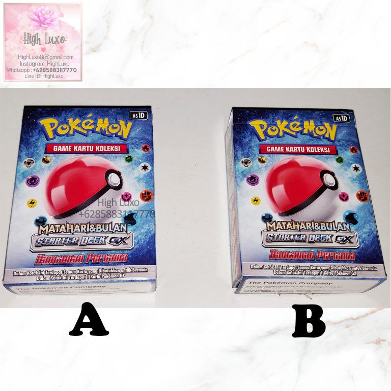 Kartu Pokemon Matahari & Bulan Starter Deck GX Hantaman Pertama Card Pikachu Game Games ...