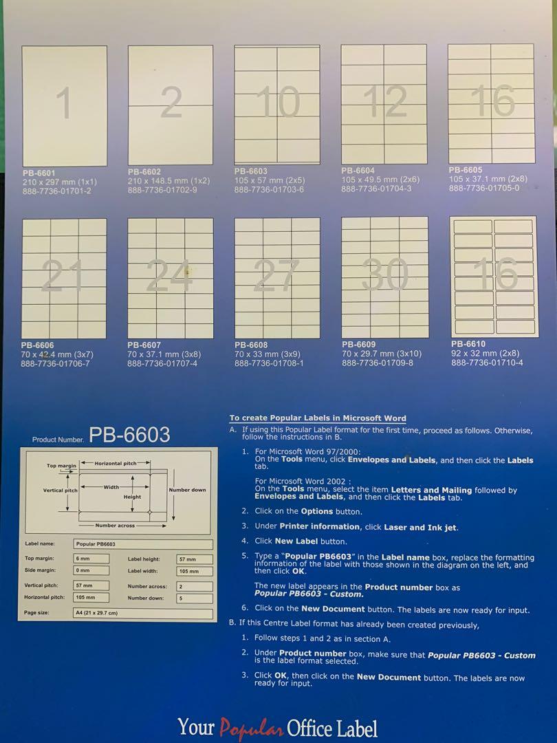 Label plus PB-6603, Hobbies & Toys, Stationery & Craft, Stationery ...