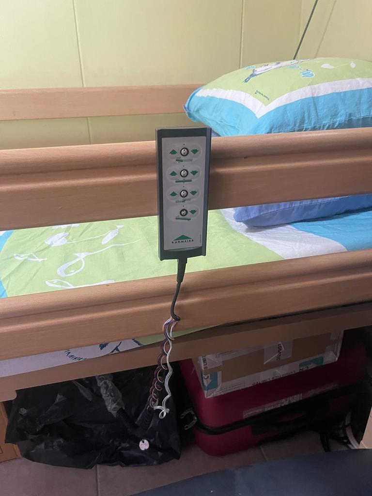 LINAK hospital bed with air mattress, Furniture & Home Living ...