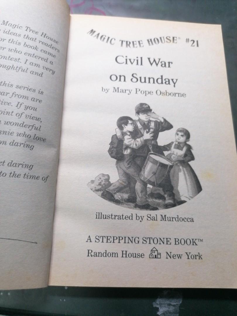magic tree house-Civil war on Sunday, 興趣及遊戲, 書本 & 文具, 小朋友書 - Carousell