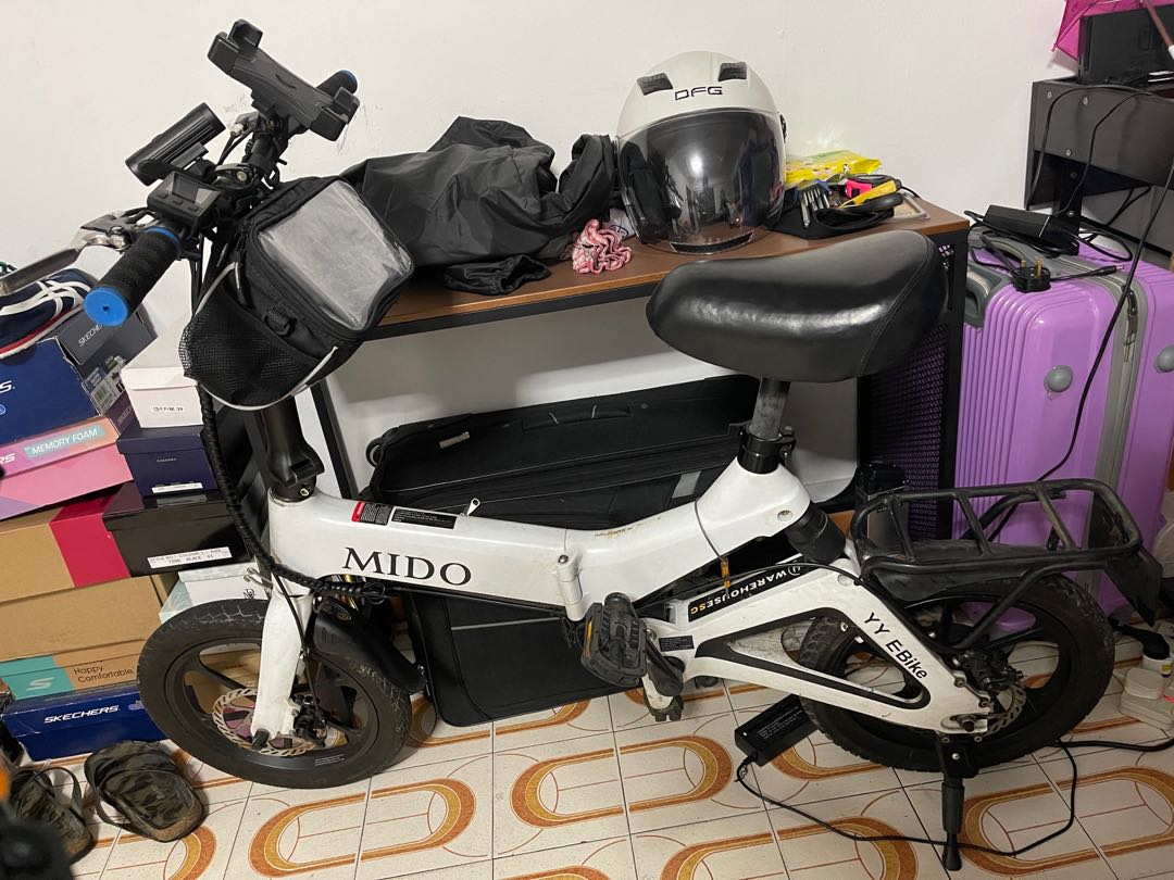 MIDO Pro PAB Foldable E-bike (8.7AH, 36V), Sports Equipment, PMDs, E ...