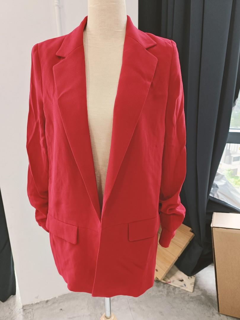 MNG Red blazer [formal set], Women's Fashion, Dresses & Sets, Sets or ...