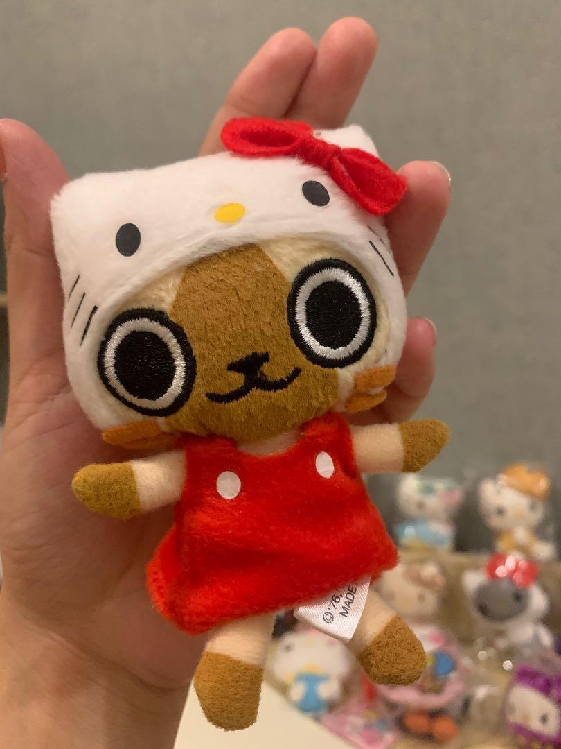 Neko in Hello Kitty Outfit Mascot Plush with Strap, Hobbies & Toys ...