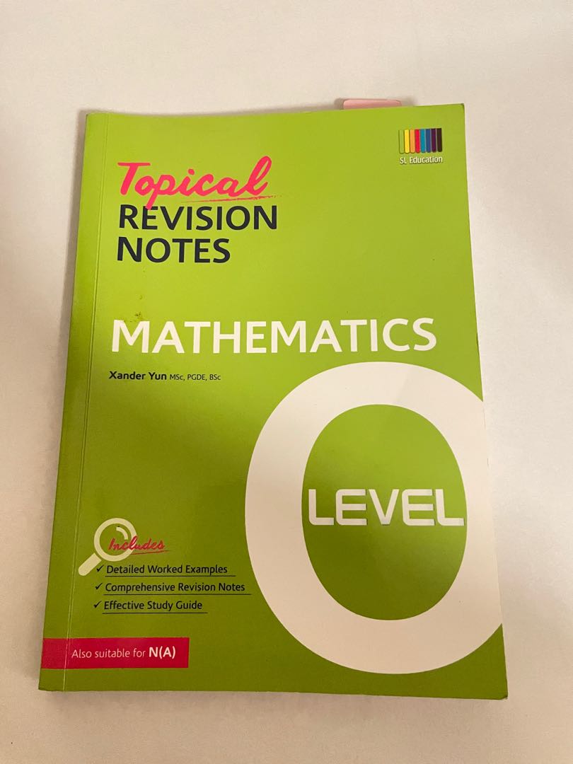 O Level Topical Revision Notes, Hobbies & Toys, Books & Magazines ...