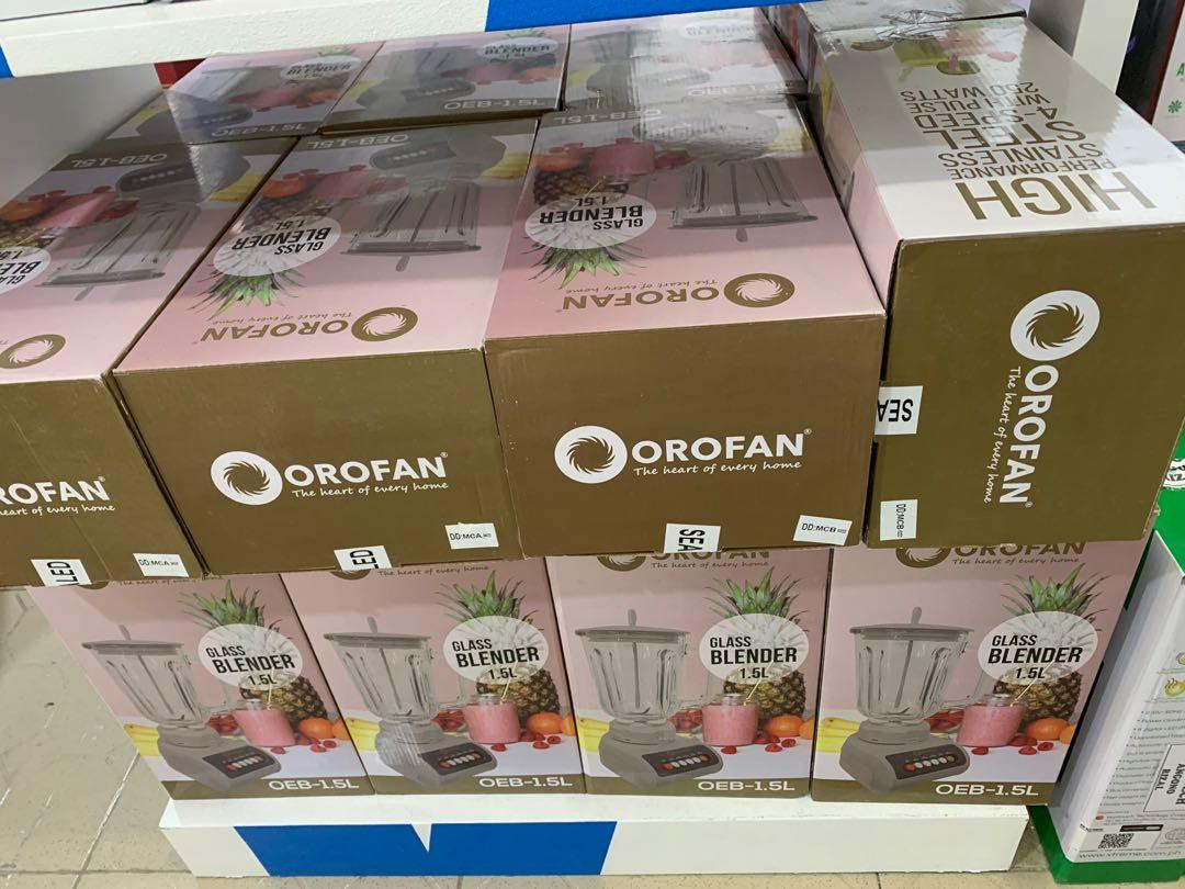 OROFAN GLASS BLENDER 1.5L, TV & Home Appliances, Kitchen Appliances ...