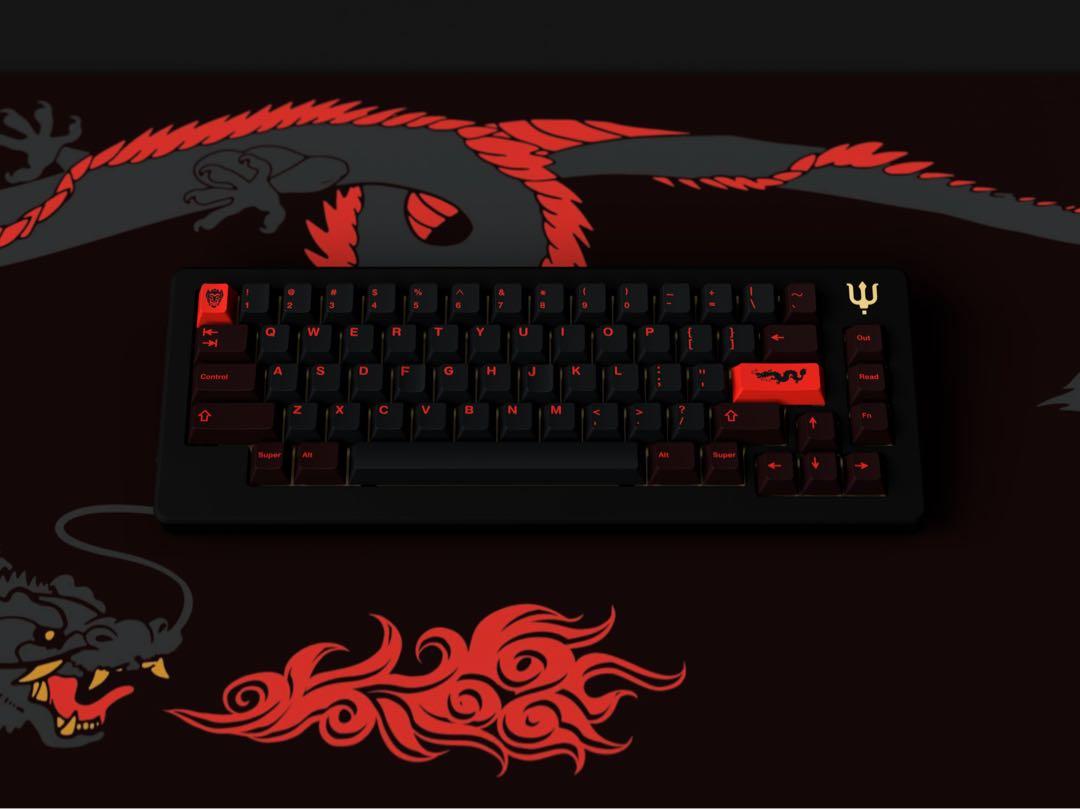 PBT Red Dragon keycap set, Computers & Tech, Parts & Accessories ...