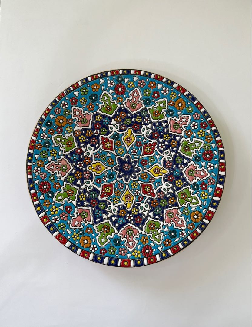 Persian Hand-Painted Decorative Plates 26cm, Furniture & Home Living ...