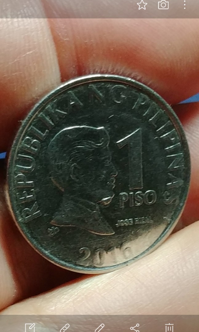 Philippine error coin:1peso coin 2016, Hobbies & Toys, Memorabilia ...