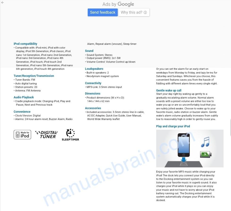 PHILIPS DC190 DOCKING ENTERTAINMENT SYSTEM, Audio, Other Audio ...