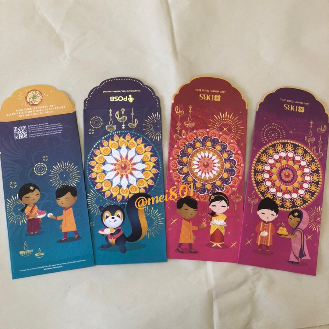 POSB & DBS / Sampul Raya / Red Packet / Deepavali Packet, Hobbies ...