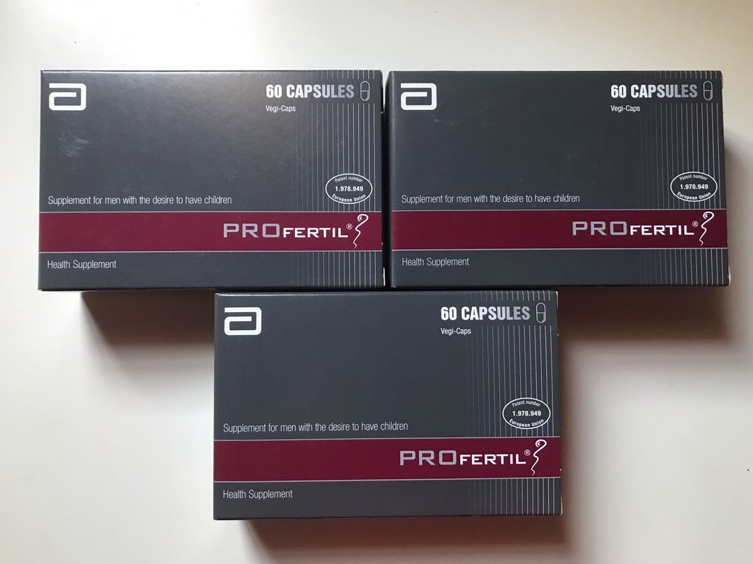 Profertil (3 boxes x 60 Capsules each), Health & Nutrition, Health ...