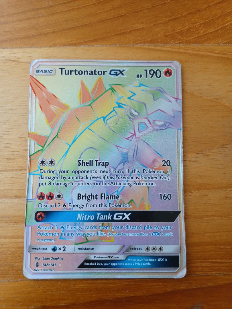 Rainbow rare turtonator gx, Hobbies & Toys, Toys & Games on Carousell