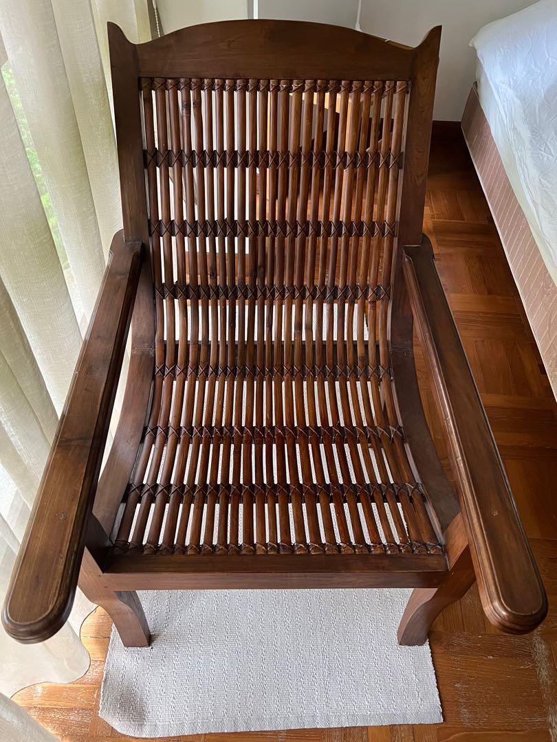 Rattan Reading Chair, Furniture & Home Living, Furniture, Chairs on ...