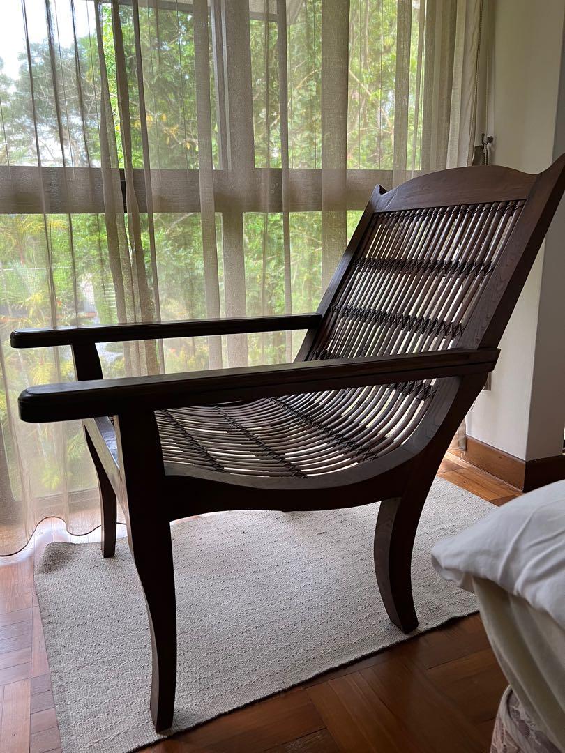 Rattan Reading Chair, Furniture & Home Living, Furniture, Chairs on ...