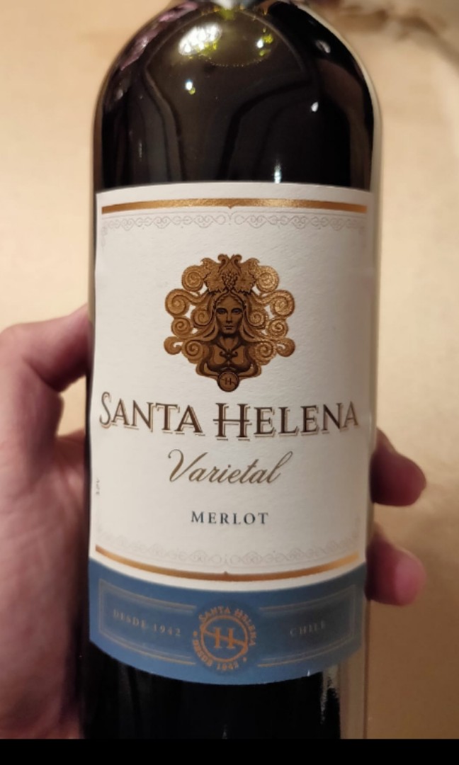 Santa Helena Red Wine -Merlot, Food & Drinks, Beverages on Carousell