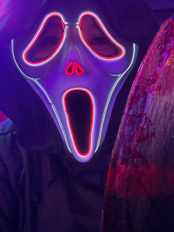 Scream Costume with LED Mask, Hobbies & Toys, Toys & Games on Carousell