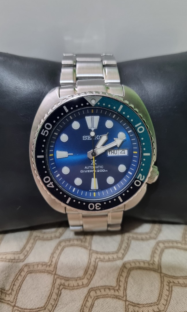 Seiko Turtle Blue Lagoon, Men's Fashion, Watches & Accessories, Watches ...