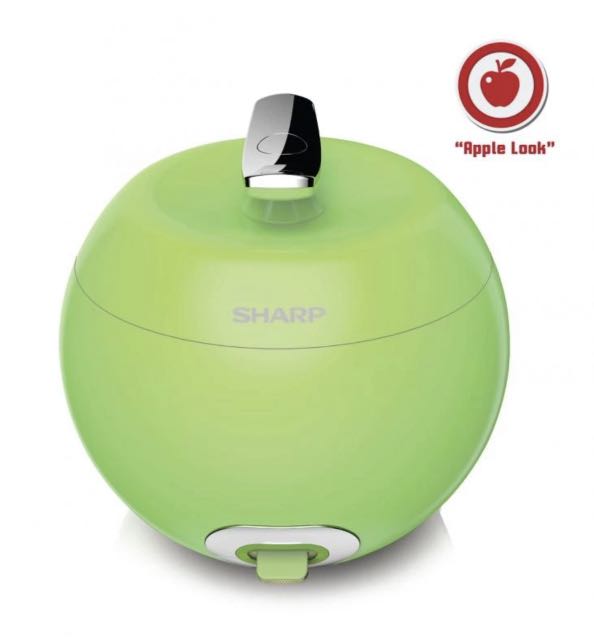Sharp Apple shape rice cooker, Furniture & Home Living, Kitchenware ...