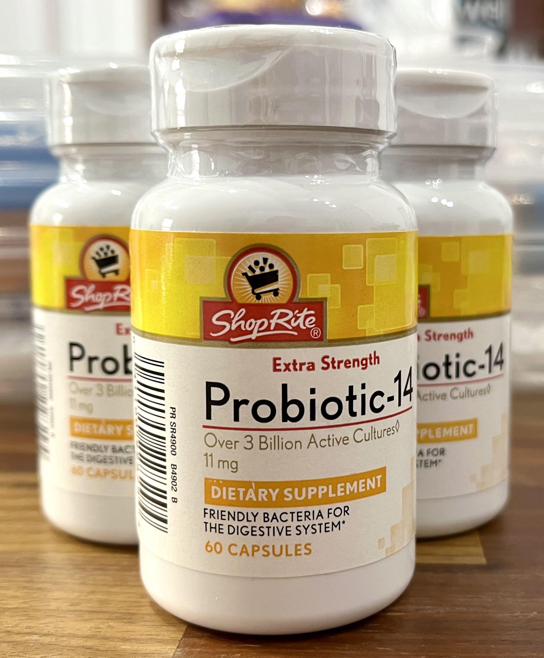 ShopRite Extra Strength Probiotic-14 3 Billion Probiotics 60 capsules ...