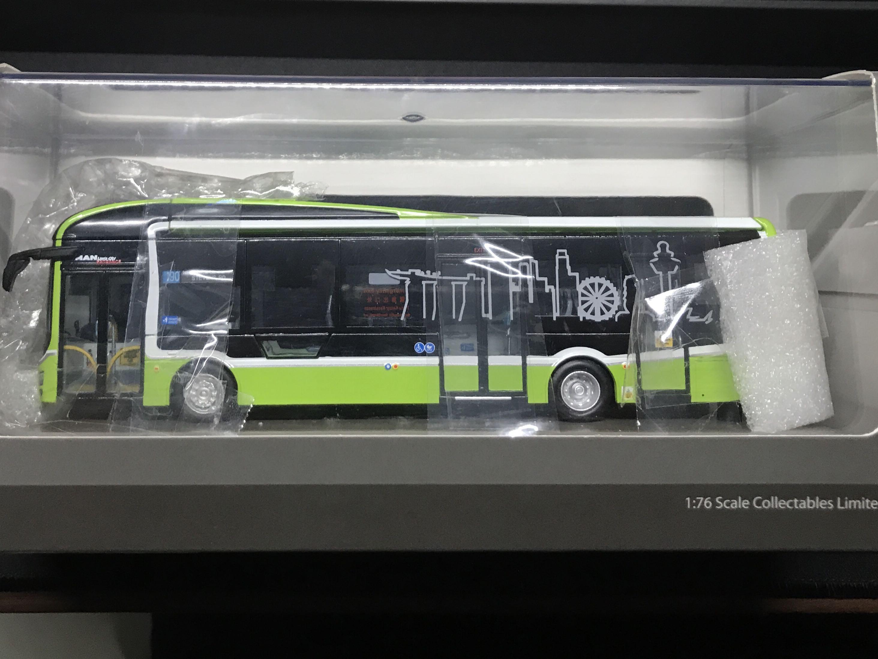 Singapore MAN A22 Lush Green Three Door Bus Model Limited Edition ...