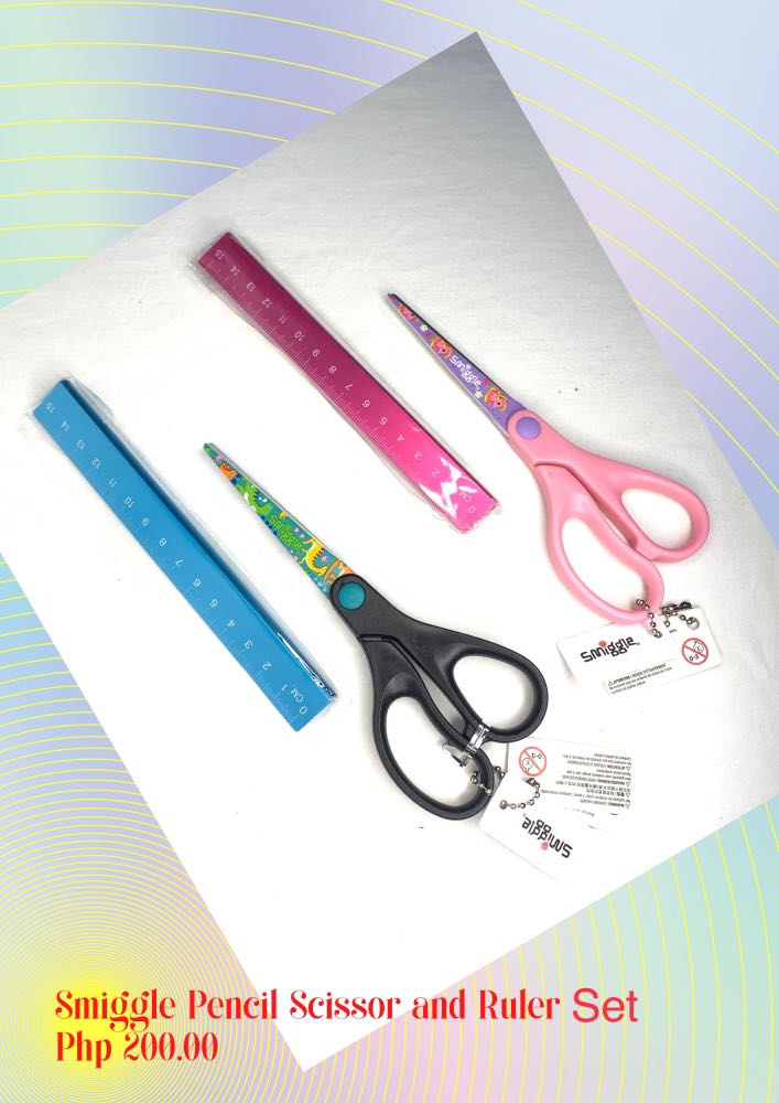 Smiggle Ruler and Scissor Set, Everything Else, Others on Carousell