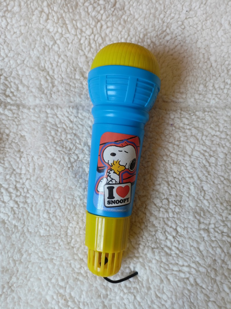 Snoopy toy microphone, Hobbies & Toys, Toys & Games on Carousell