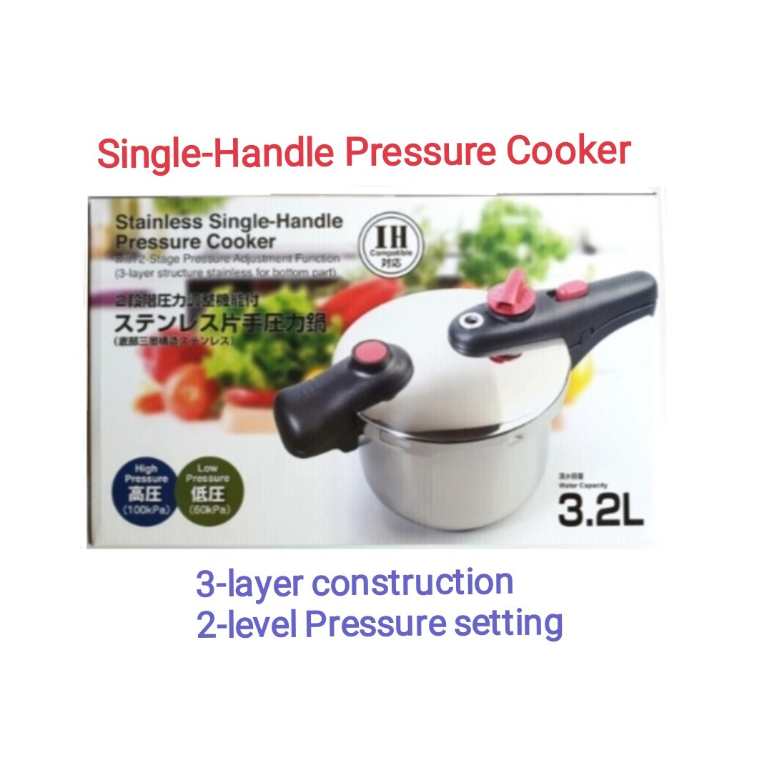 New Stainless Steel Single-Handle Pressure Cooker Multi-level pressure ...