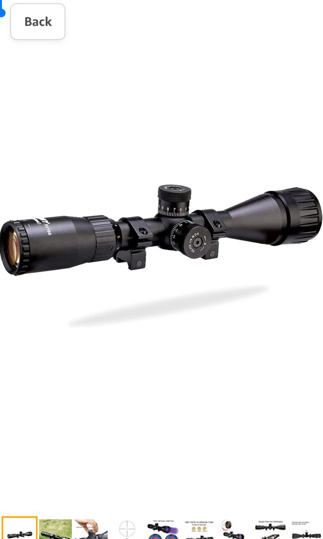 SVBONY SV166 Rifle Scope 3-9x40 AO, Rifle Scopes for Hunting, Spring Loaded Instant Zero Resets ...