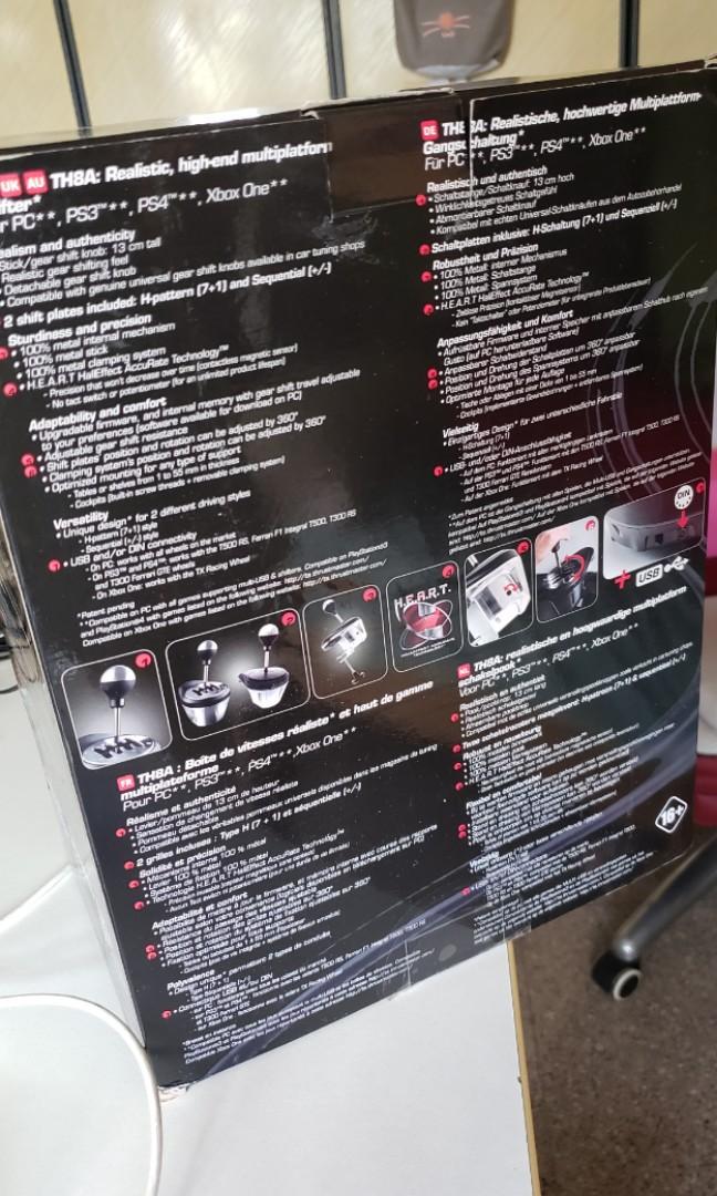 Thrustmaster TH8A usb shifter racing sim, Video Gaming, Video Games ...