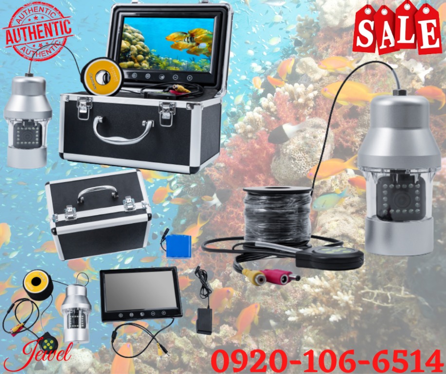 TP08AL 15m Cable Fish Finder 360 Degree Underwater Rotating Fishing ...