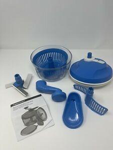 TUPPERWARE QUICK CHEF PRO SYSTEM FOOD PROCESSOR PREP CHOPPER SALAD ...
