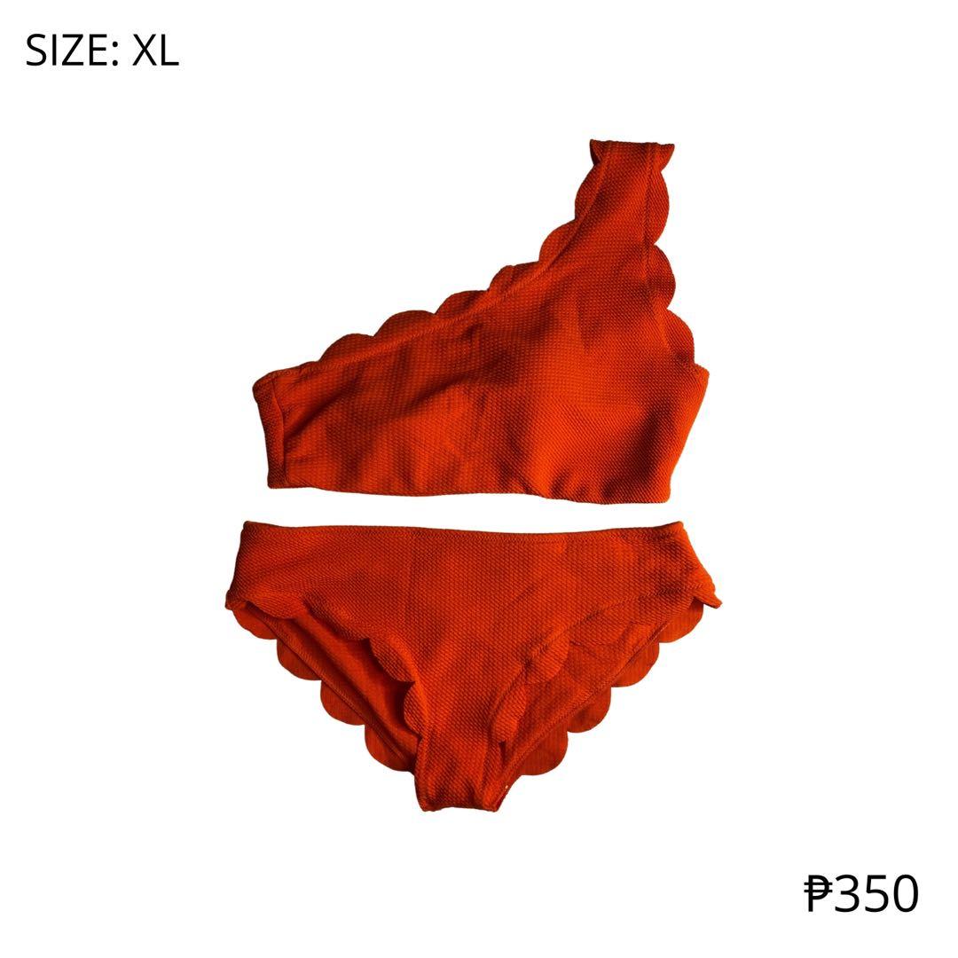 Two Piece Orange Bikini, Women's Fashion, Swimwear, Bikinis & Swimsuits ...