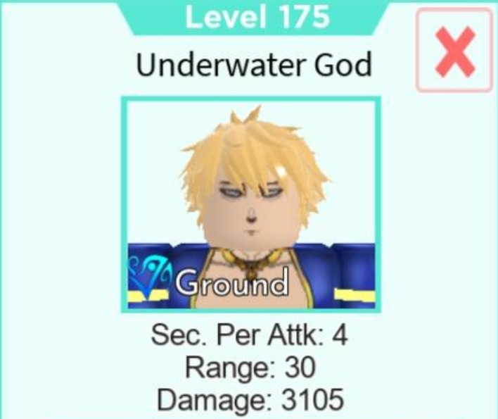 underwater god max astd all star tower defense, 其他, 其他 - Carousell