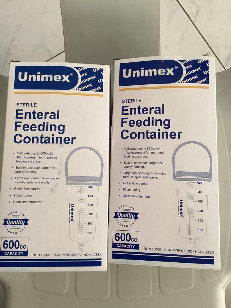 2 boxes of Unisex Enteral Feeding Container, 600 cc, Health & Nutrition ...