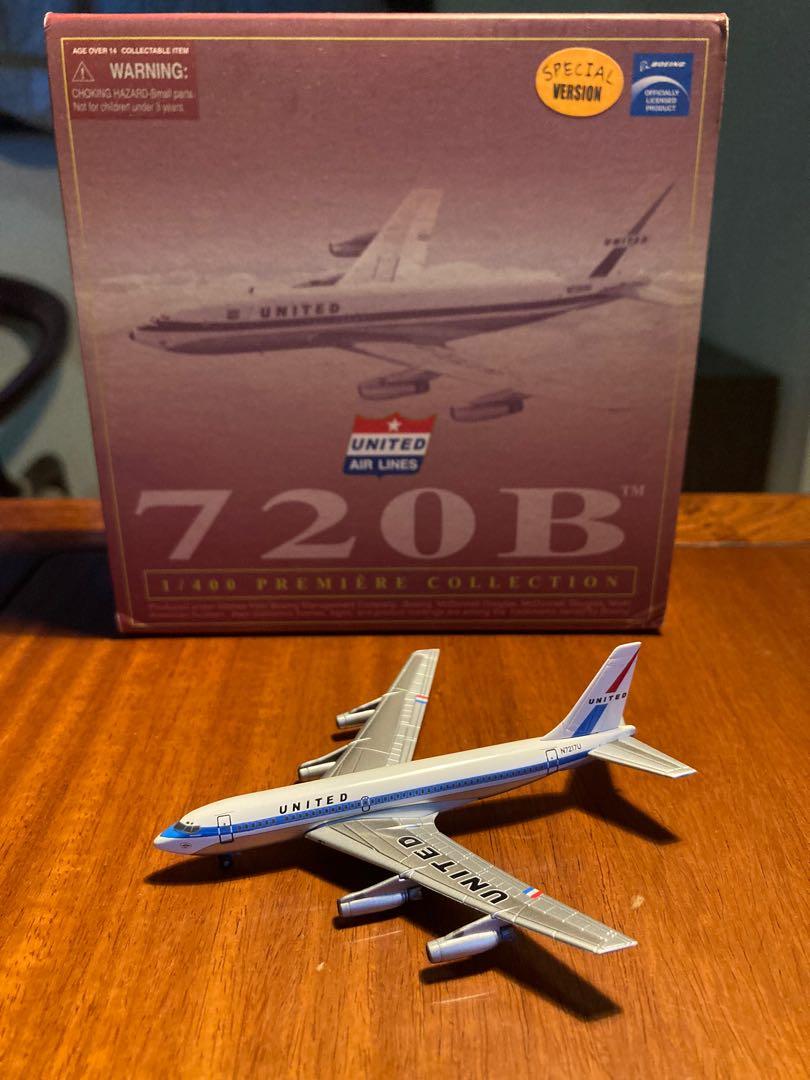 United Airlines Boeing 720B Dragon Wings 1:400 scale model, Hobbies ...
