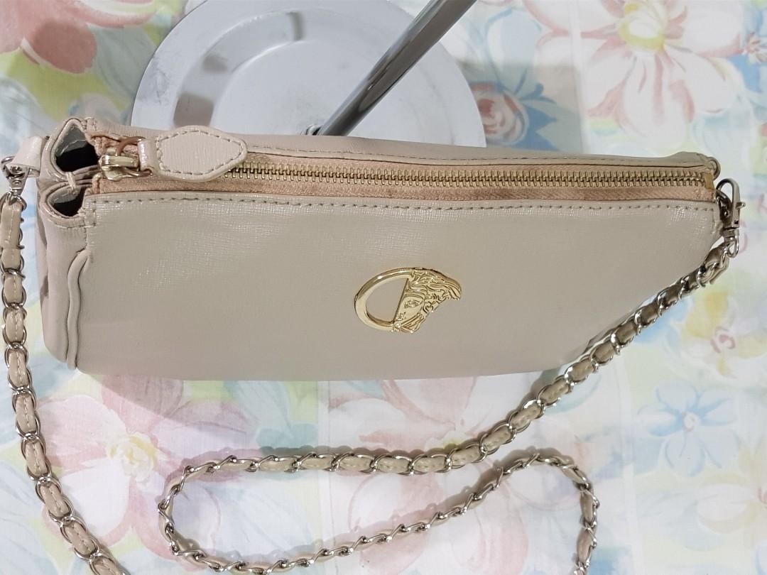 Reduced Price! Versace Collection Half Face Logo Crossbody Bag, Luxury ...
