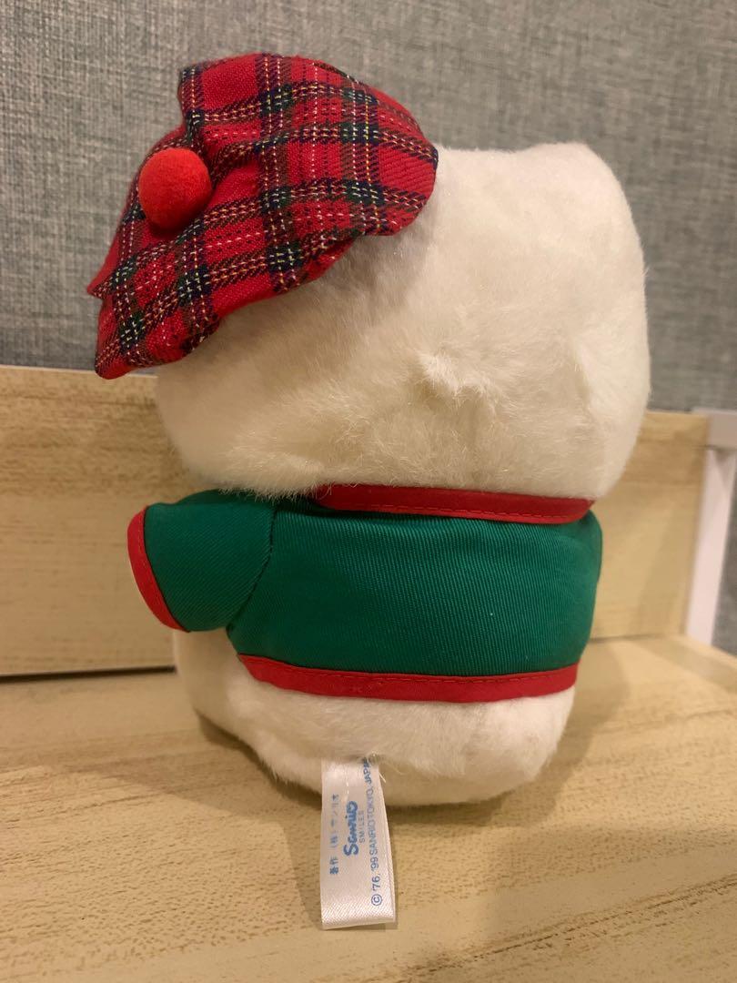 VINTAGE 1999 Hello Kitty Scotland Tartan Beret Plush, Hobbies & Toys ...