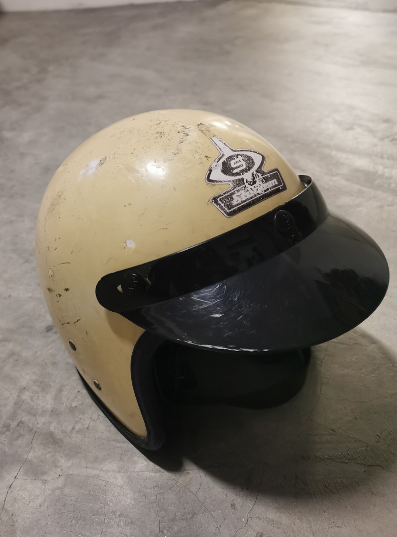 Vintage stadium helmet, Motorcycles, Motorcycle Accessories on Carousell