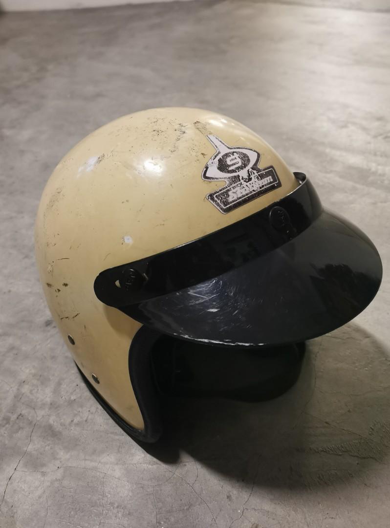 Vintage stadium helmet, Motorcycles, Motorcycle Accessories on Carousell