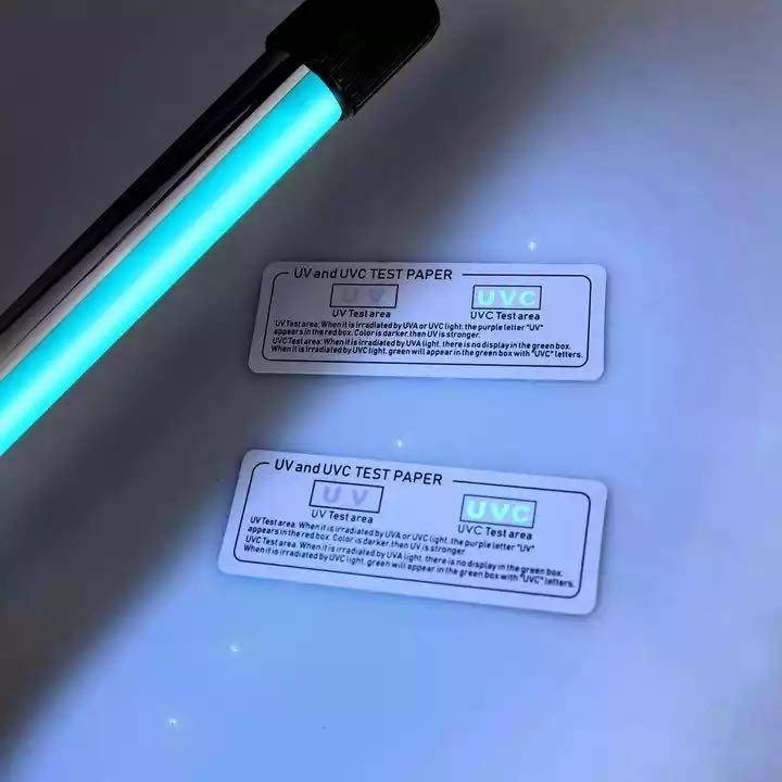 10 pcs UV-C and UV light detector test cards, thin, reusable, no ...
